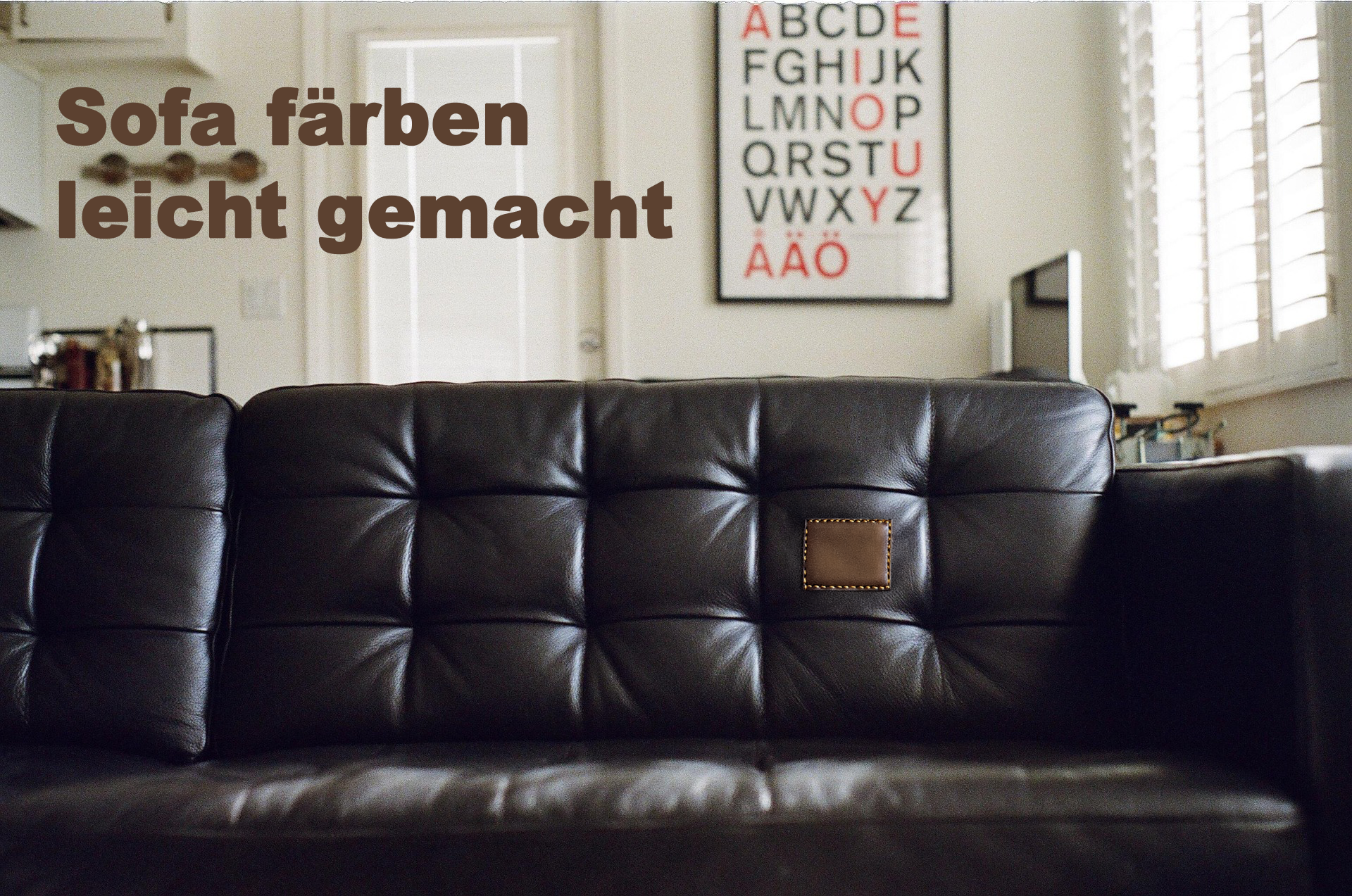 Färben Sie jetzt Ihr Ledersofa ganz einfach per Spray! | XENIAL GmbH - Onlineshop für Hand- und ...